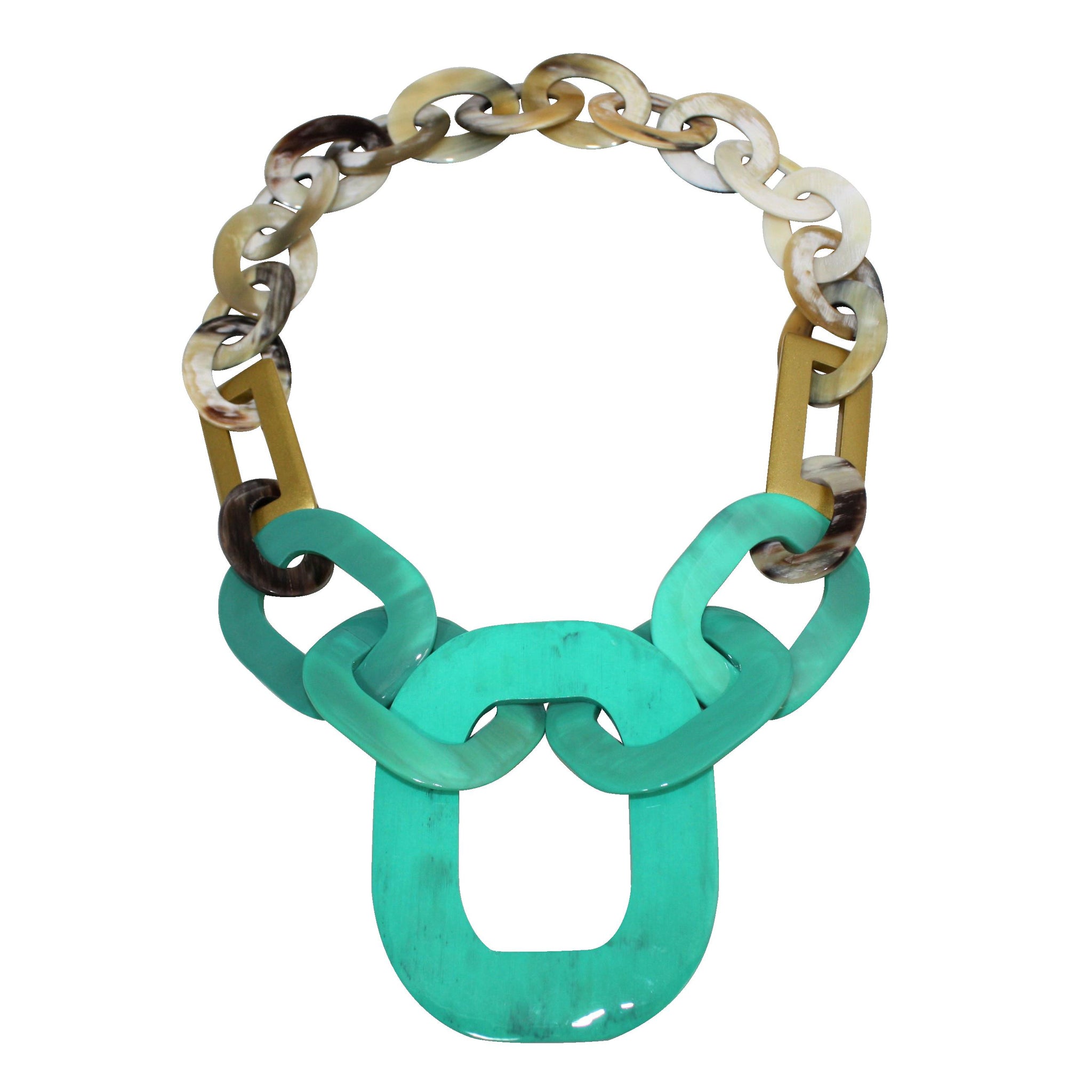 Buffalo Horn Necklace in Dye Lacquer Color - Many Colors Available – DIDAJ