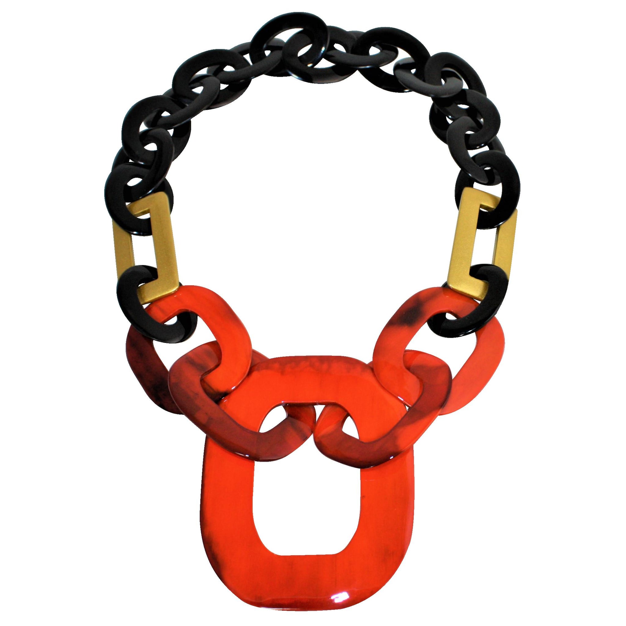 Buffalo Horn Necklace in Dye Lacquer Color - Many Colors Available – DIDAJ