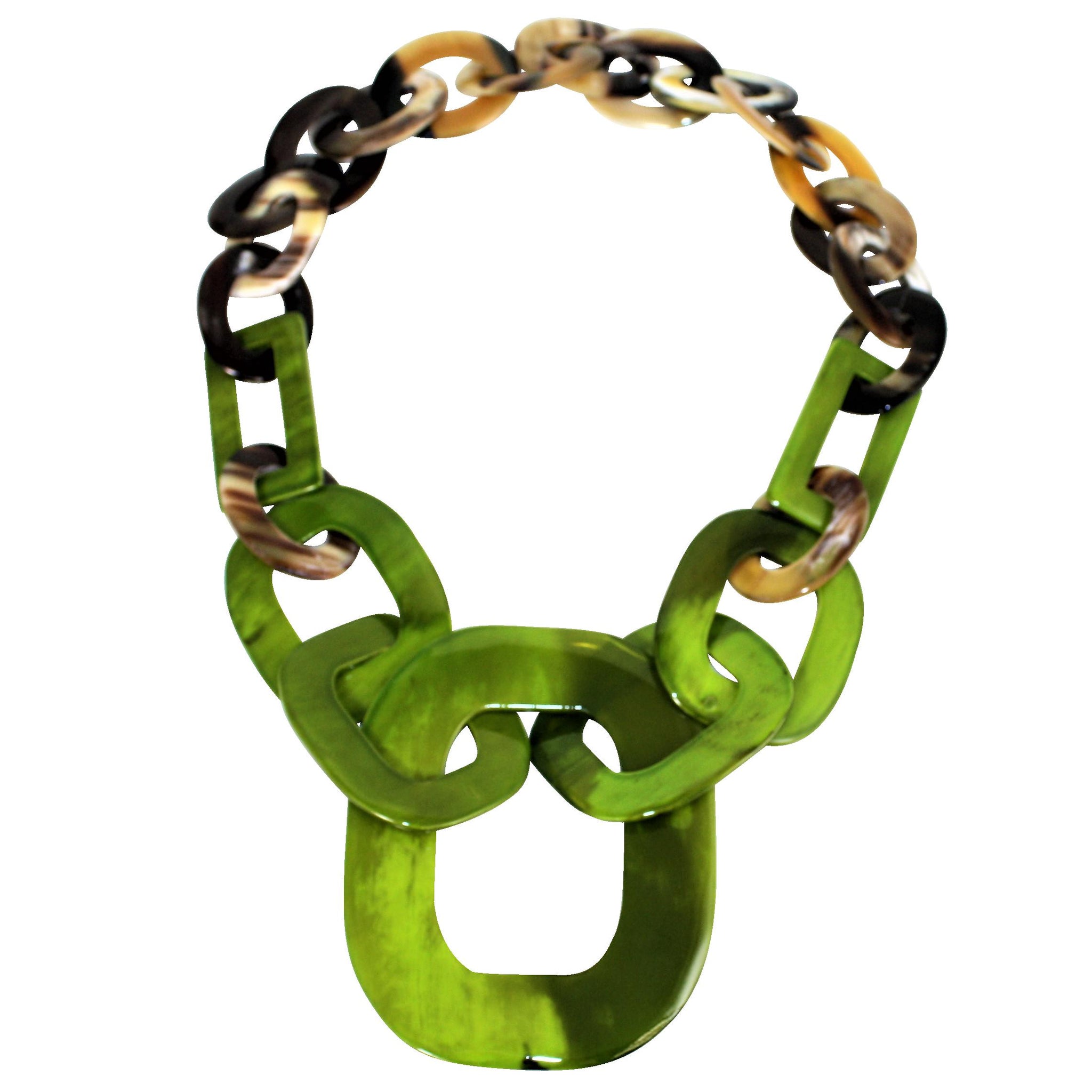 Buffalo Horn Necklace in Dye Lacquer Color - Many Colors Available – DIDAJ