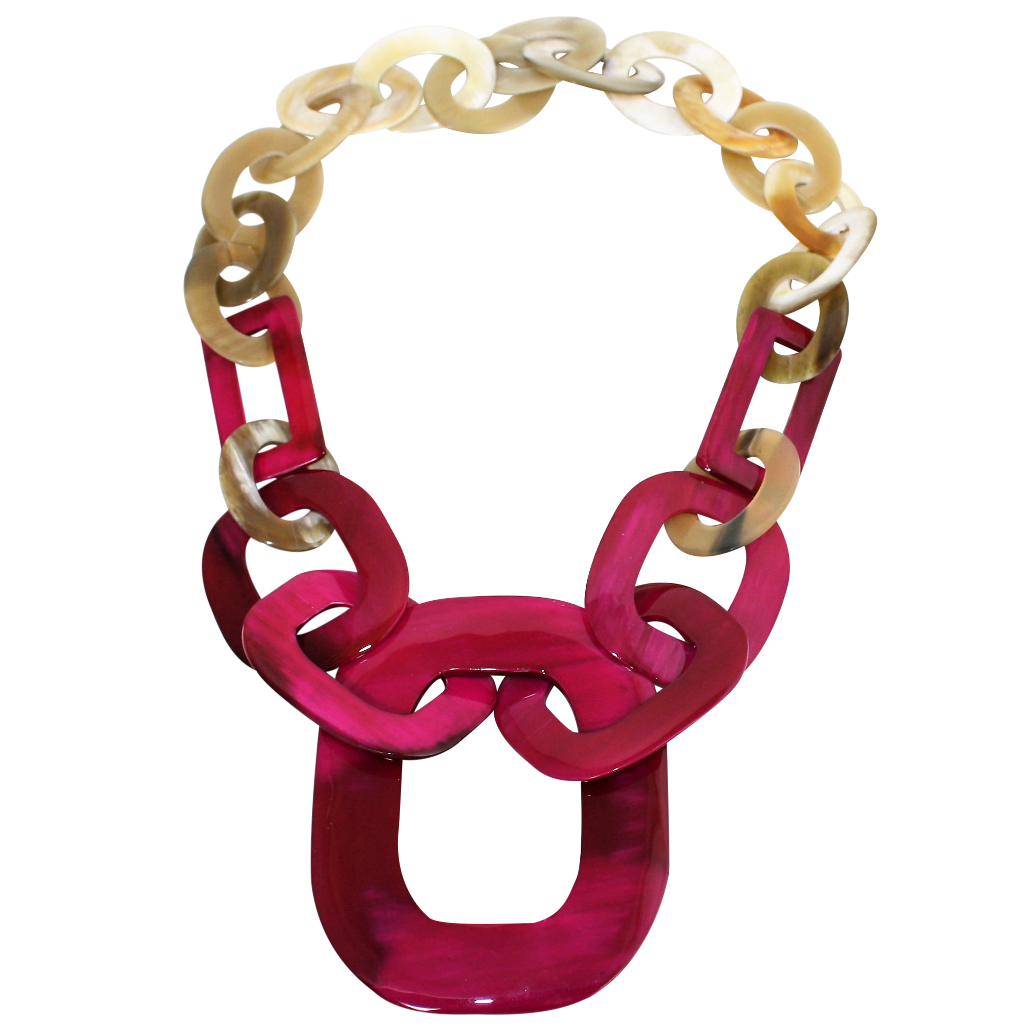 Buffalo Horn Necklace in Dye Lacquer Color - Many Colors Available – DIDAJ